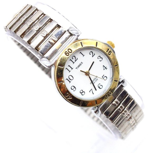 Timex | Accessories | Vintage Timex Watch Womens Multitone Stainless ...